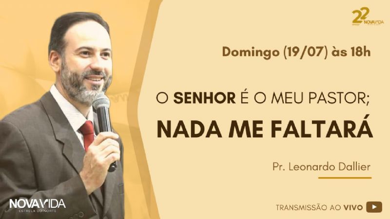 Pr Leonardo Dallier O Senhor é Meu Pastor Nada Me Faltará
